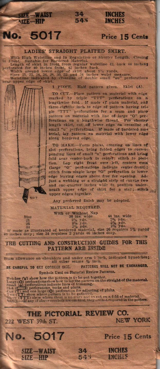 Pictorial Review 5017 | Vintage Sewing Patterns | Fandom