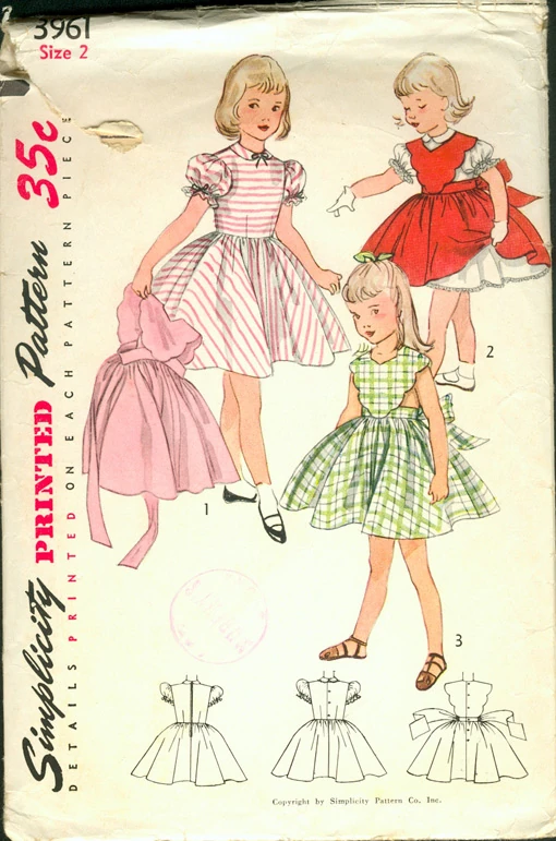 Simplicity 3961 | Vintage Sewing Patterns | Fandom