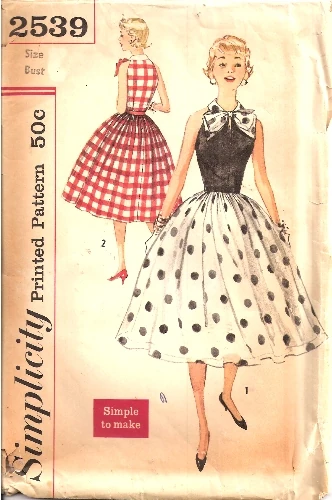Simplicity 2539 | Vintage Sewing Patterns | Fandom