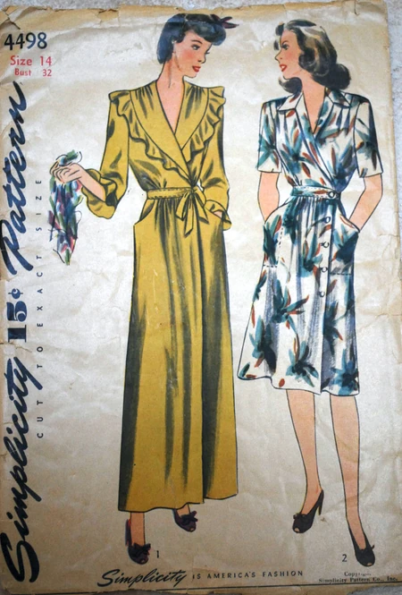 Simplicity 4498 | Vintage Sewing Patterns | Fandom