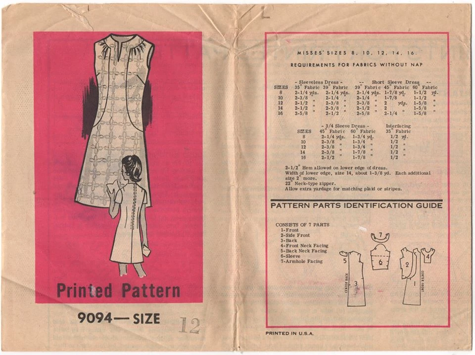 Anne Adams 9094 | Vintage Sewing Patterns | Fandom