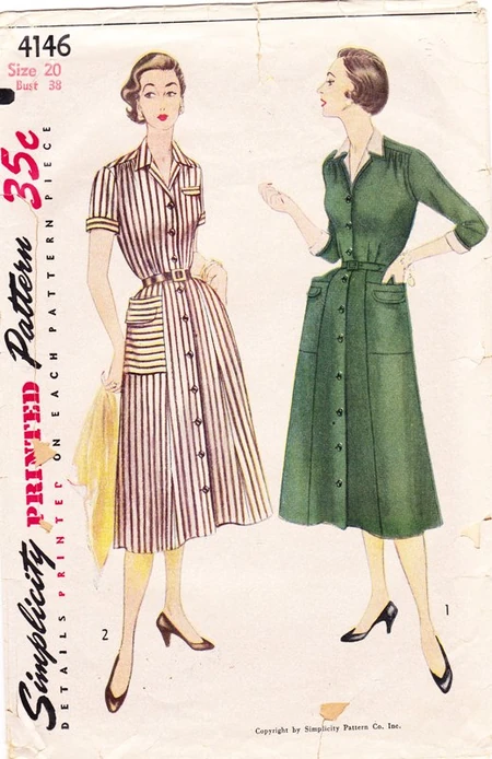 Simplicity 4146 A | Vintage Sewing Patterns | Fandom