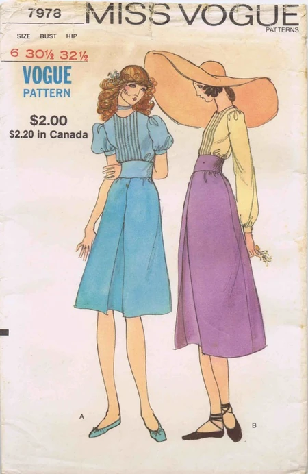 Vogue 7978 B | Vintage Sewing Patterns | Fandom