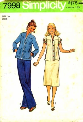 Simplicity 7998 A | Vintage Sewing Patterns | Fandom