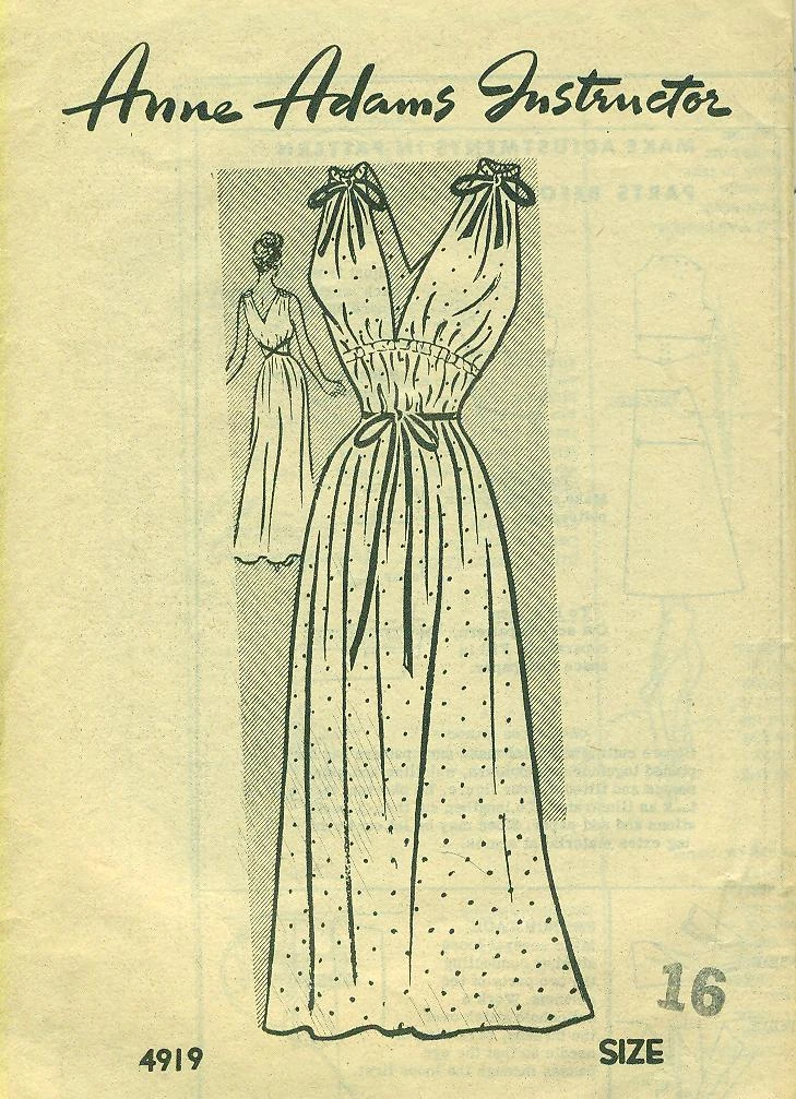 Anne Adams 4919 | Vintage Sewing Patterns | Fandom