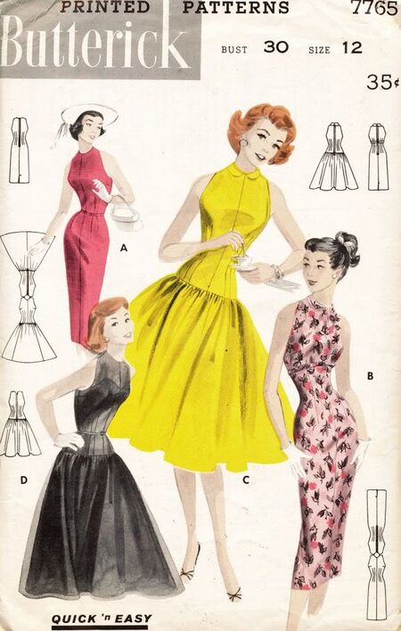 Butterick 7765 | Vintage Sewing Patterns | Fandom