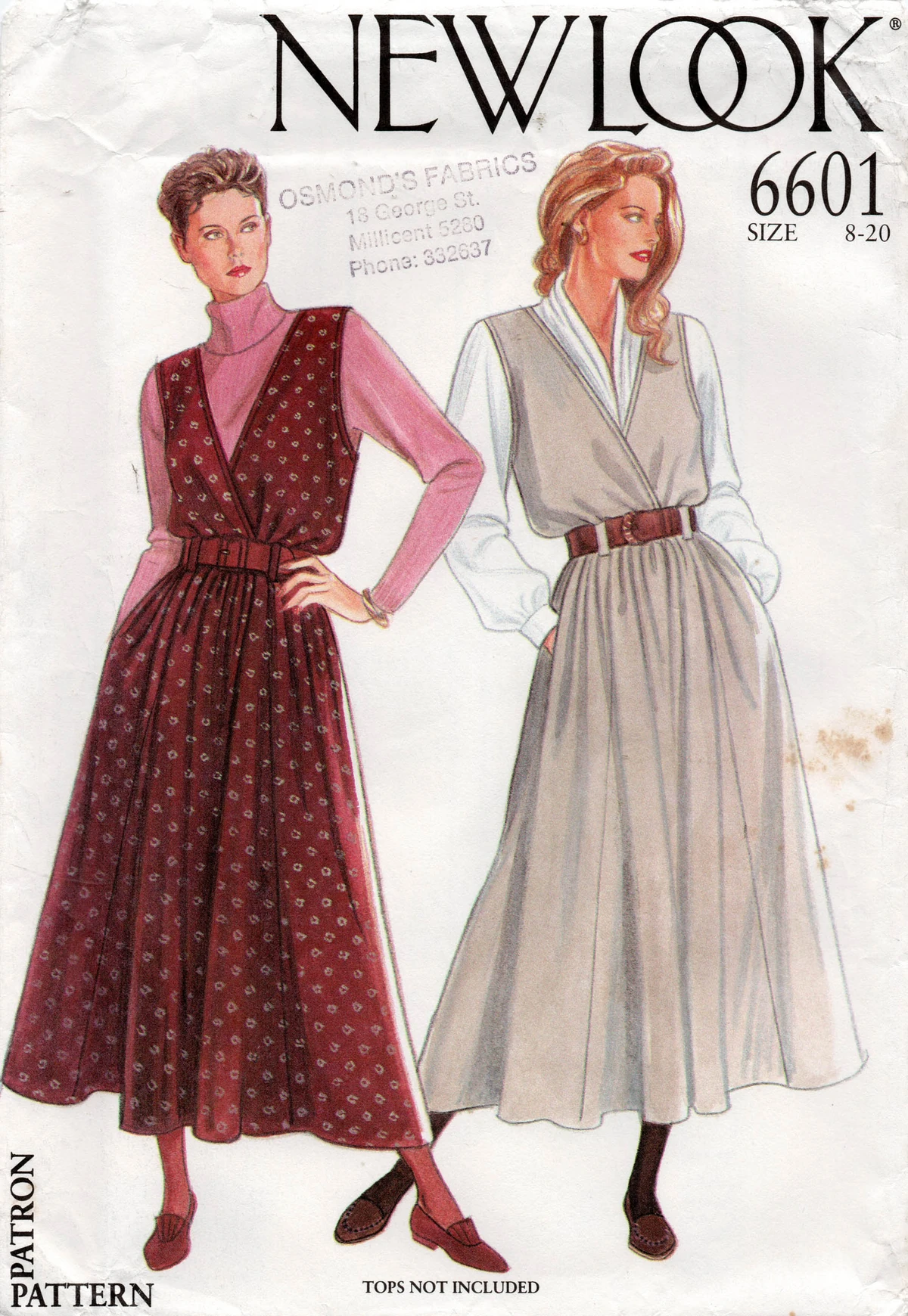 New Look 6601 | Vintage Sewing Patterns | Fandom