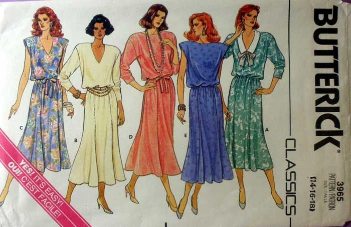 Butterick 3965 C | Vintage Sewing Patterns | Fandom