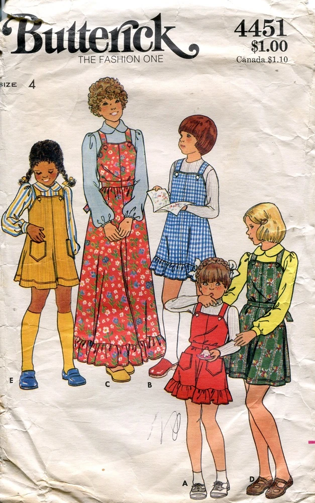Butterick 4451 B | Vintage Sewing Patterns | Fandom