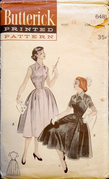 Butterick 6481 B | Vintage Sewing Patterns | Fandom