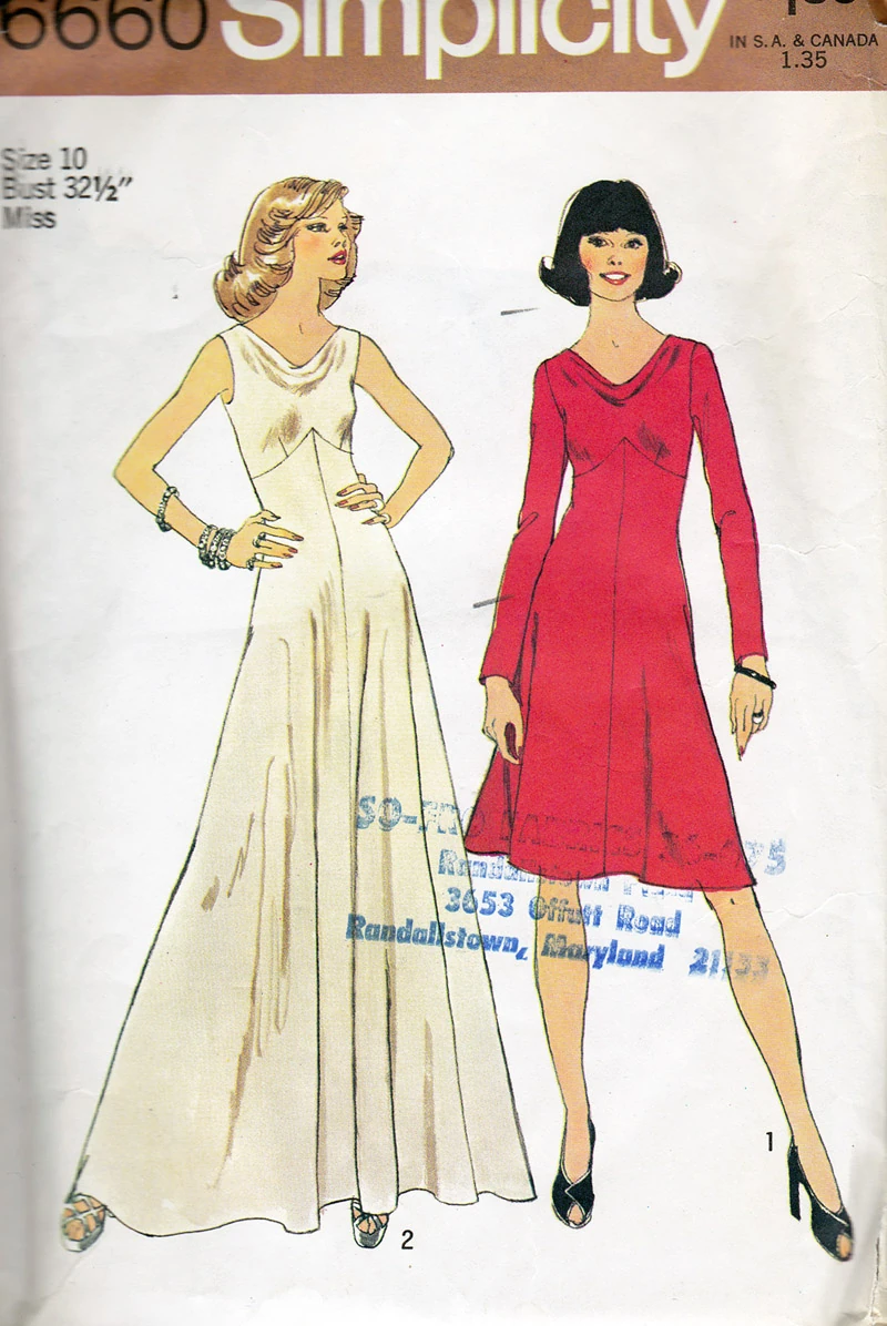 Simplicity 6660 A | Vintage Sewing Patterns | Fandom