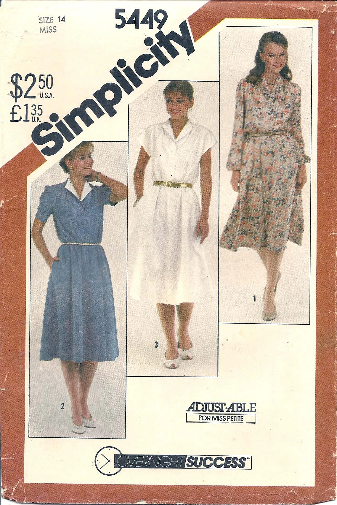 Simplicity 5449 B | Vintage Sewing Patterns | Fandom