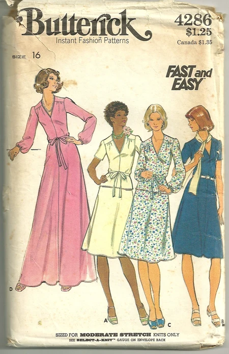 Butterick 4286 | Vintage Sewing Patterns | Fandom