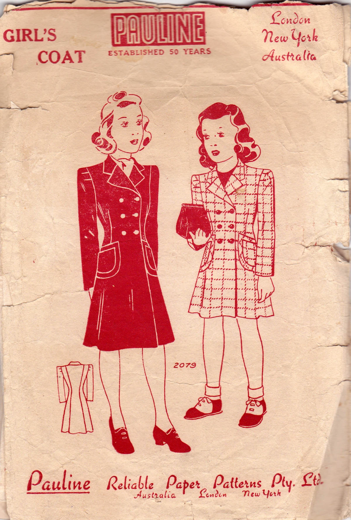 Pauline 2079 | Vintage Sewing Patterns | Fandom