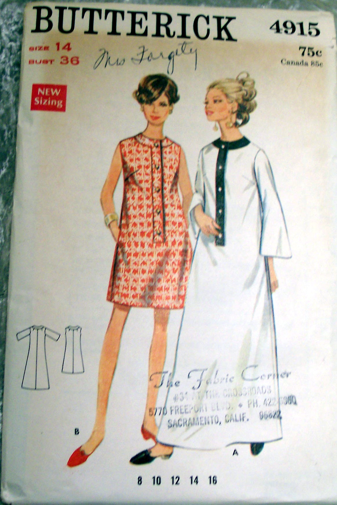 Butterick 4915 | Vintage Sewing Patterns | Fandom Butterick 4915 | Vintage Sewing Patterns | Fandom