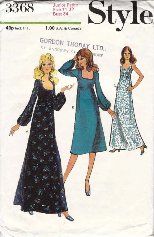 Style 3368 | Vintage Sewing Patterns | Fandom