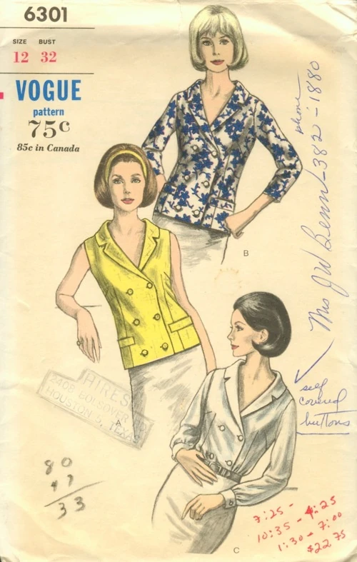 Vogue 6301 | Vintage Sewing Patterns | Fandom