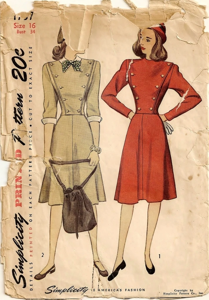 Simplicity 1737 A | Vintage Sewing Patterns | Fandom