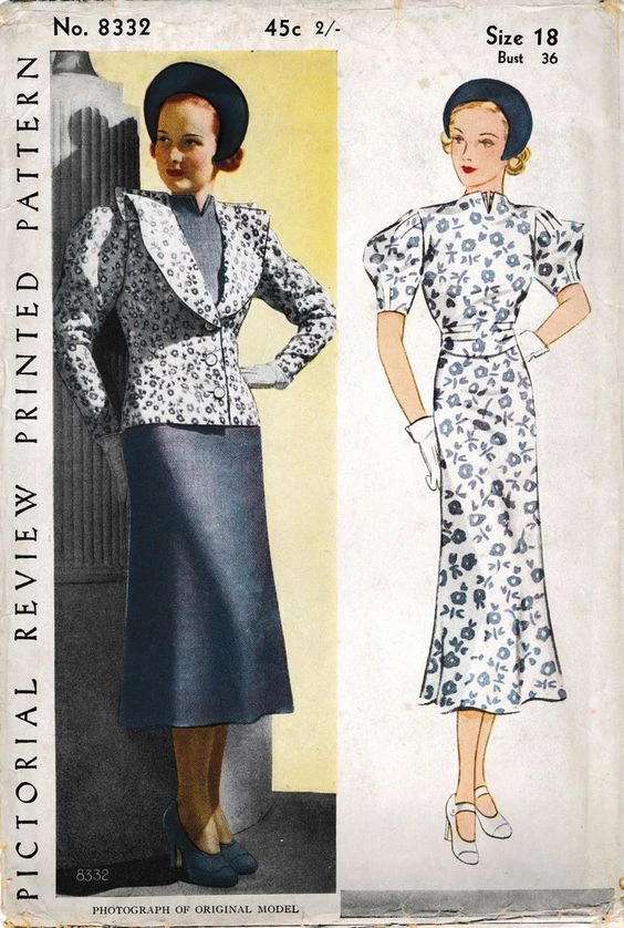 Pictorial Review 8332 | Vintage Sewing Patterns | Fandom