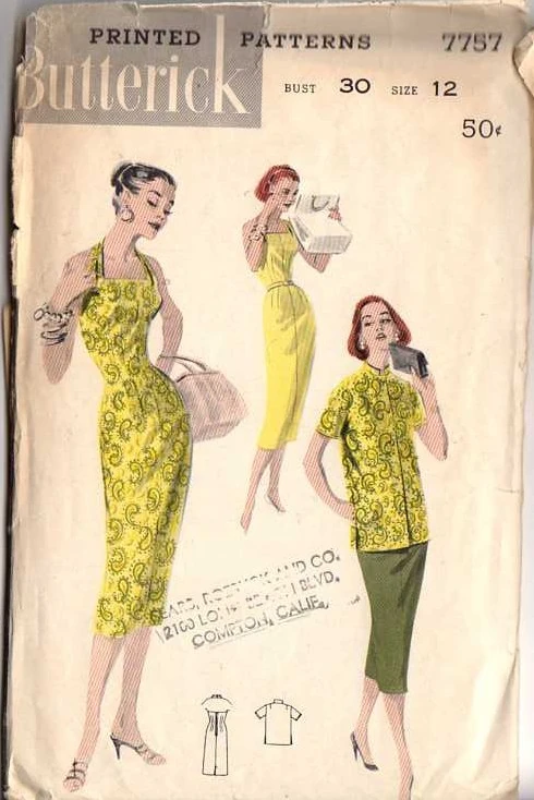 Butterick 7757 | Vintage Sewing Patterns | Fandom