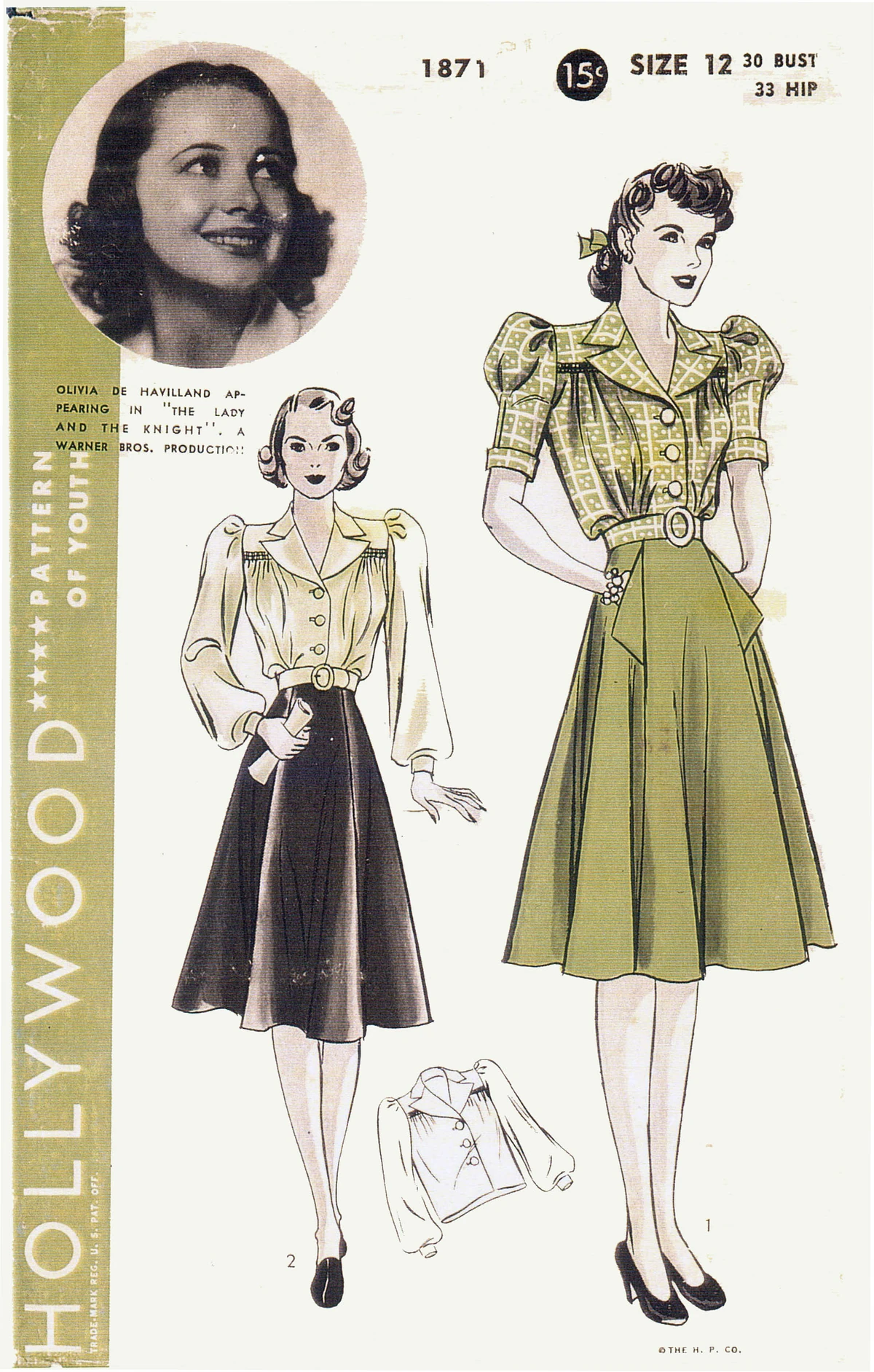 Hollywood 1871 A | Vintage Sewing Patterns | Fandom