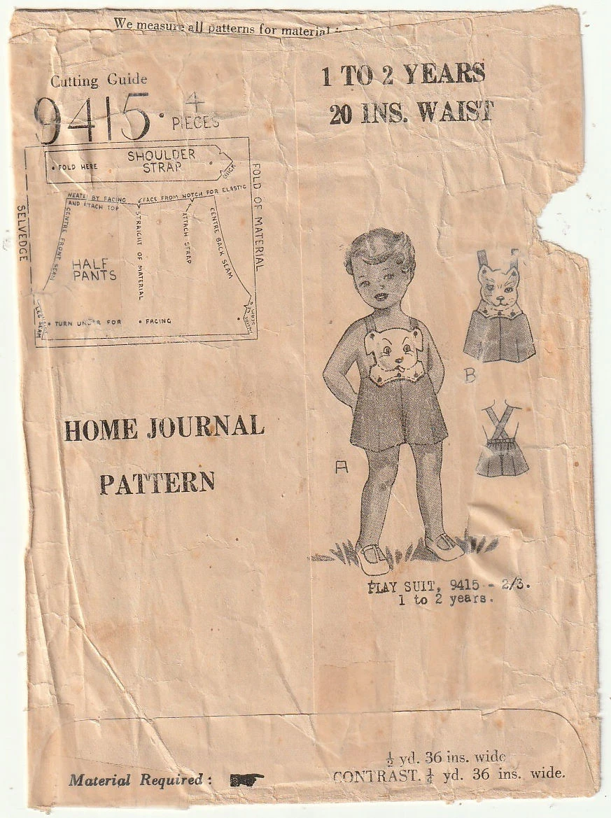 Australian Home Journal 9415 | Vintage Sewing Patterns | Fandom