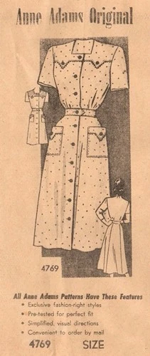 Anne Adams 4769 | Vintage Sewing Patterns | Fandom