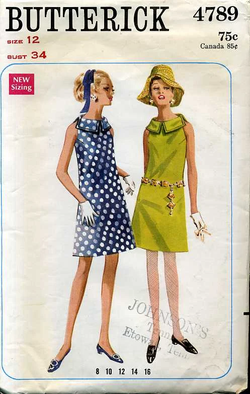 Butterick 4789 | Vintage Sewing Patterns | Fandom
