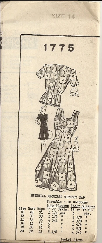 Mail Order 1775 | Vintage Sewing Patterns | Fandom