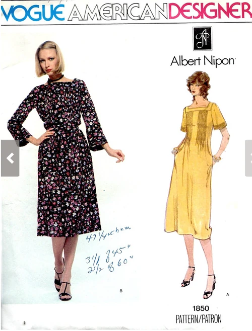 Vogue 1850 A | Vintage Sewing Patterns | Fandom