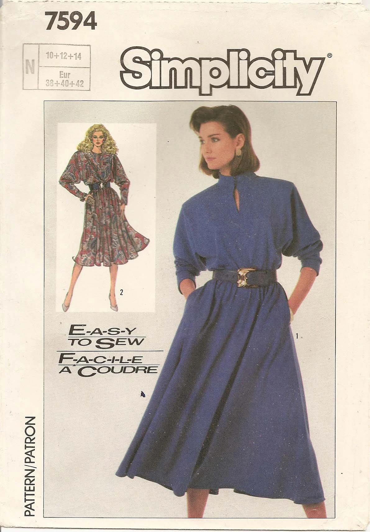 Simplicity 7594 A | Vintage Sewing Patterns | Fandom