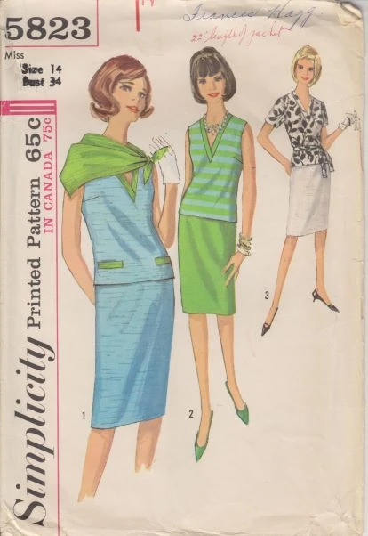 Simplicity 5823 B | Vintage Sewing Patterns | Fandom