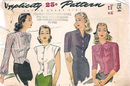 Simplicity 1154 | Vintage Sewing Patterns | Fandom
