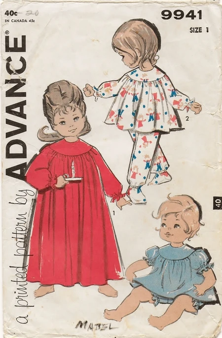Advance 9941 | Vintage Sewing Patterns | Fandom
