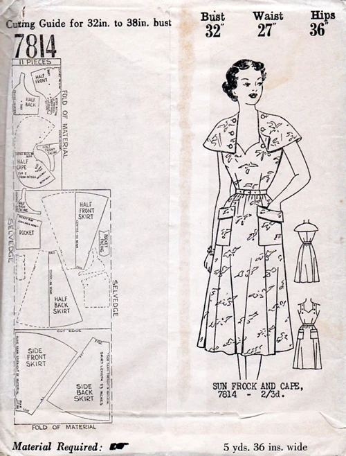 Australian Home Journal 7814 | Vintage Sewing Patterns | Fandom