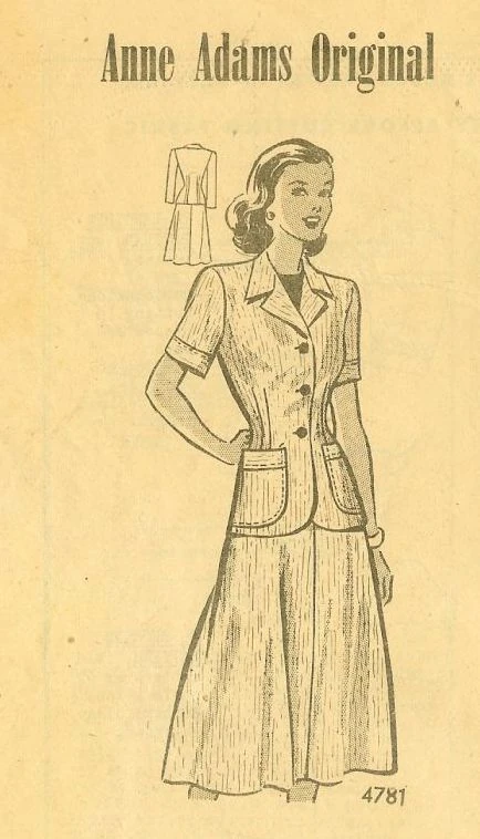Anne Adams 4781 A | Vintage Sewing Patterns | Fandom