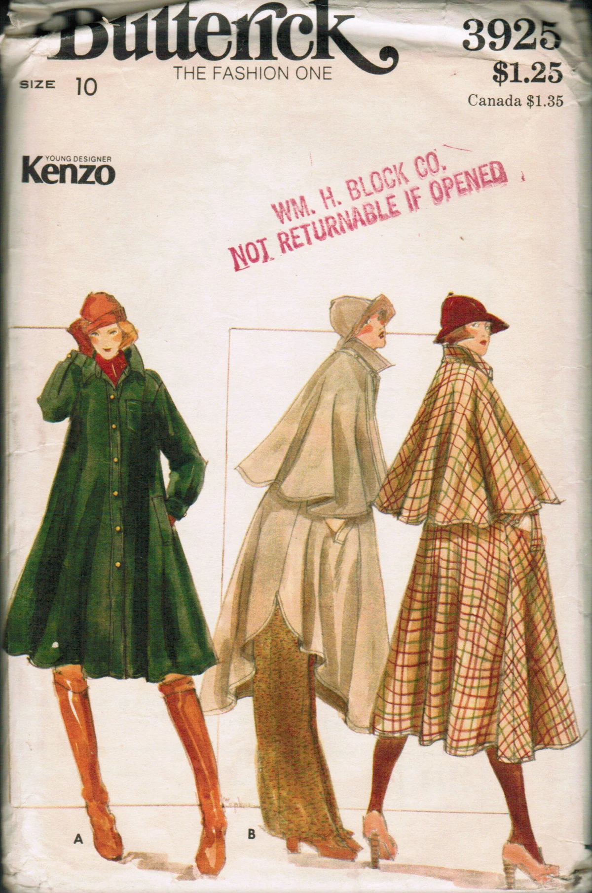 Butterick 3925 A | Vintage Sewing Patterns | Fandom