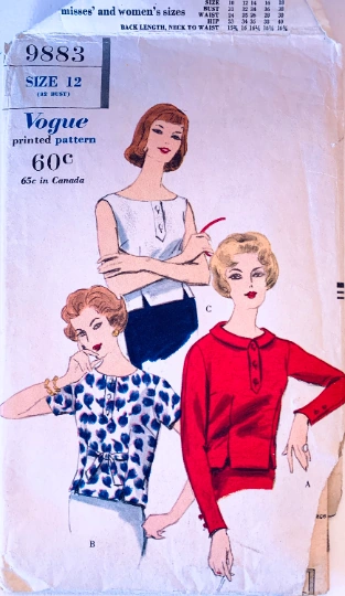 Vogue 9883 A | Vintage Sewing Patterns | Fandom