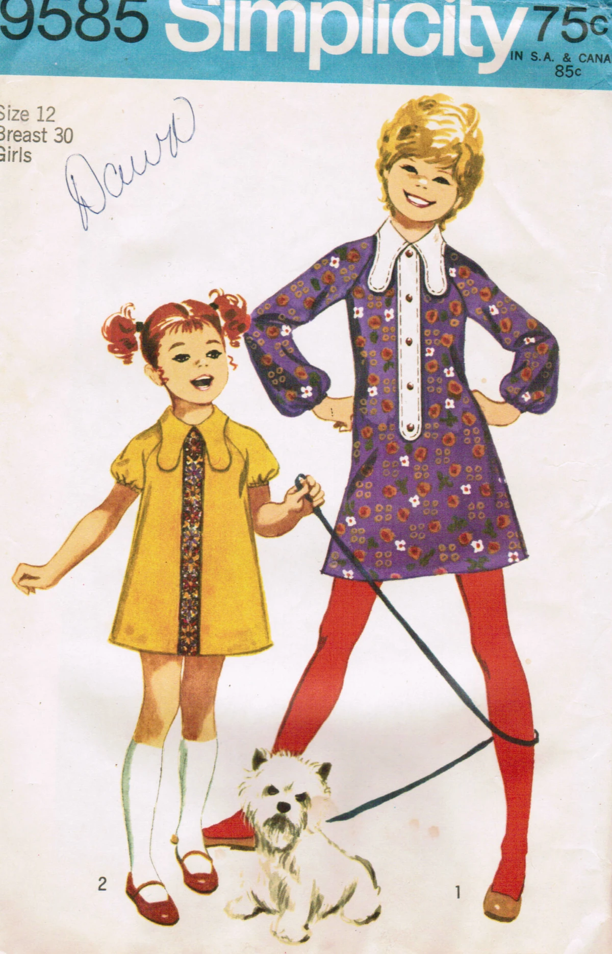 Simplicity 9585 A | Vintage Sewing Patterns | Fandom