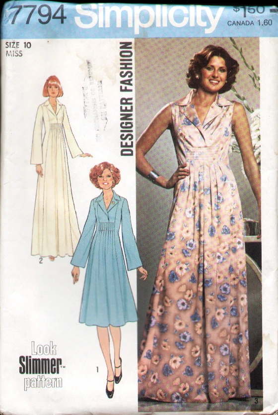 Simplicity 7794 A | Vintage Sewing Patterns | Fandom