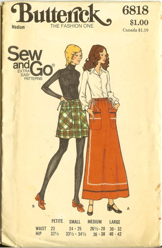 Butterick 6818 B | Vintage Sewing Patterns | Fandom