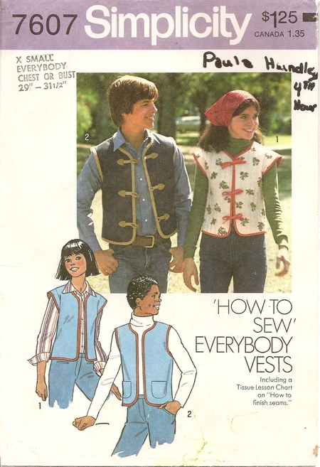 Simplicity 7607 | Vintage Sewing Patterns | Fandom