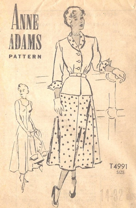 Anne Adams T4991 | Vintage Sewing Patterns | Fandom