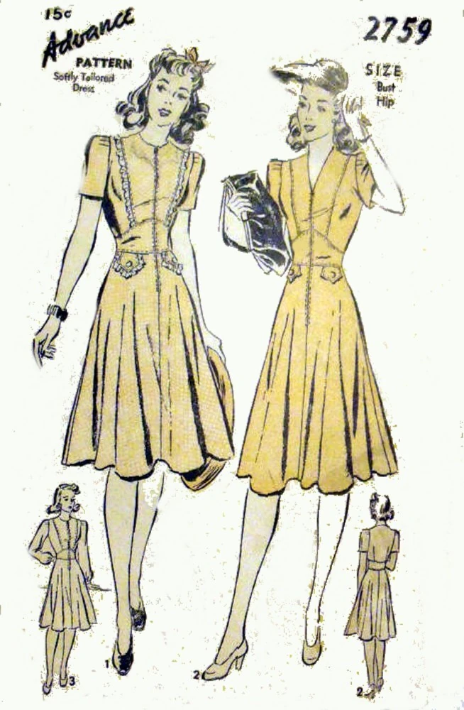 Advance 2759 | Vintage Sewing Patterns | Fandom