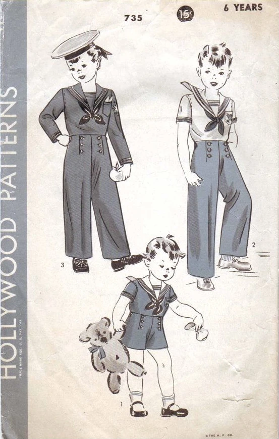 Hollywood 735 A | Vintage Sewing Patterns | Fandom