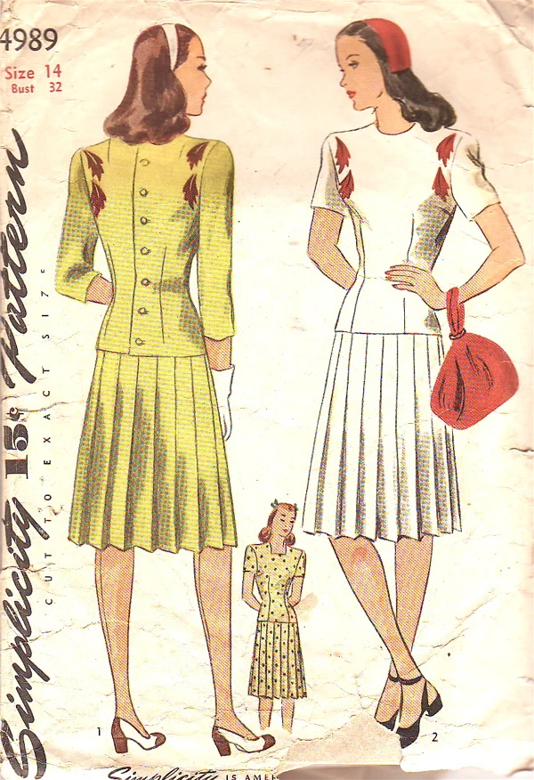 Simplicity 4989 | Vintage Sewing Patterns | Fandom