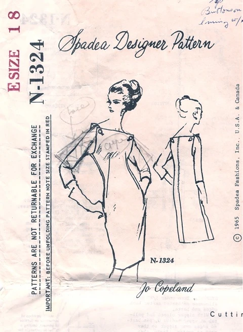 Spadea N-1324 | Vintage Sewing Patterns | Fandom