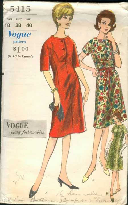 Vogue 5415 | Vintage Sewing Patterns | Fandom