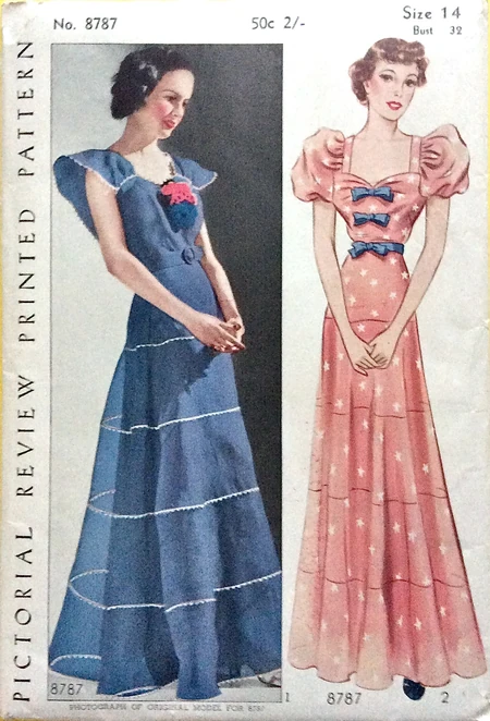 Pictorial Review 8787 | Vintage Sewing Patterns | Fandom