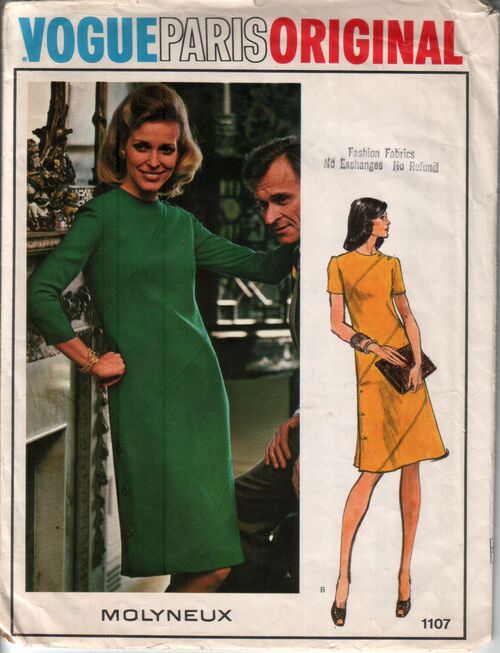 Vogue 1107 A | Vintage Sewing Patterns | Fandom